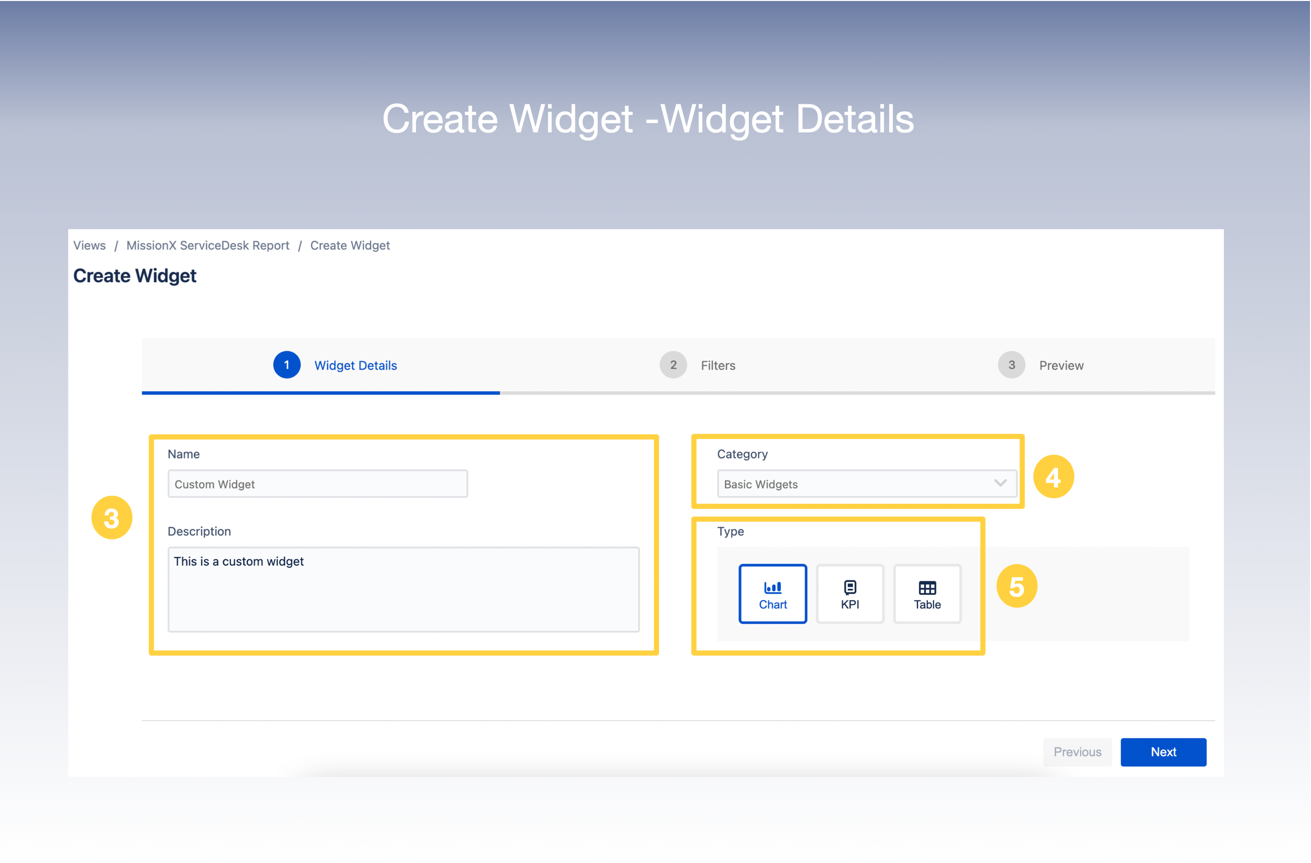 5. Create a Custom Widget